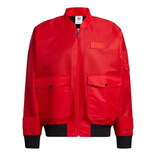 Adidas Originals Ryv Bomber Jacket - Light Red