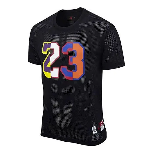 JORDAN Short Sleeve Mesh T-shirt - Black