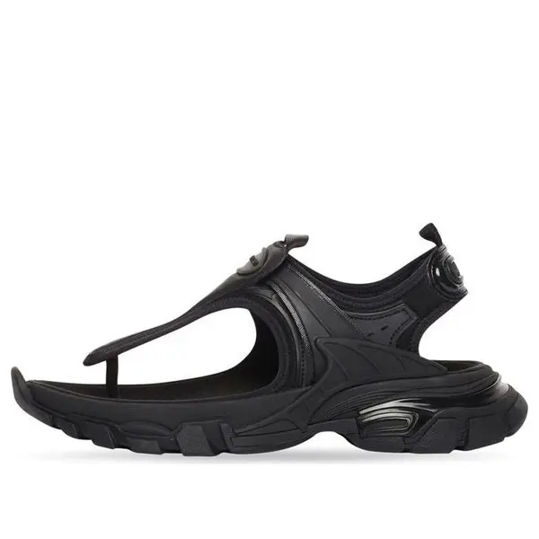 Balenciaga Track Sandals - Black