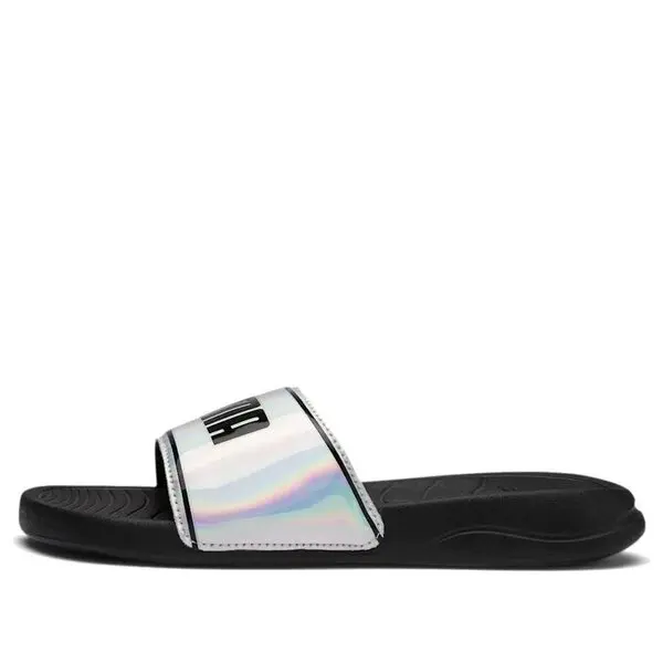 PUMA Popcat 20 Iridescent Slides - Black/silver
