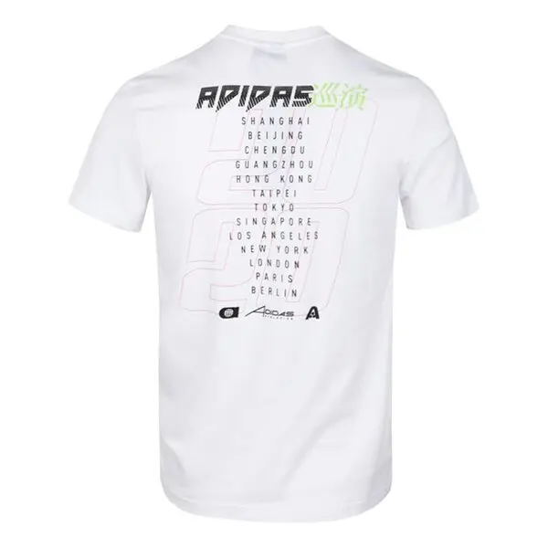 Adidas Sports Training Casual Round Neck Short Sleeve