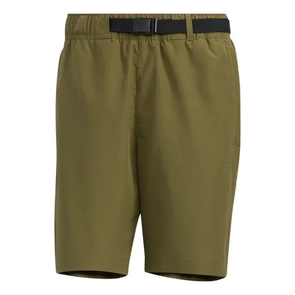 Adidas Straight Leg Sports Shorts With Lacing Closure - Multi-color