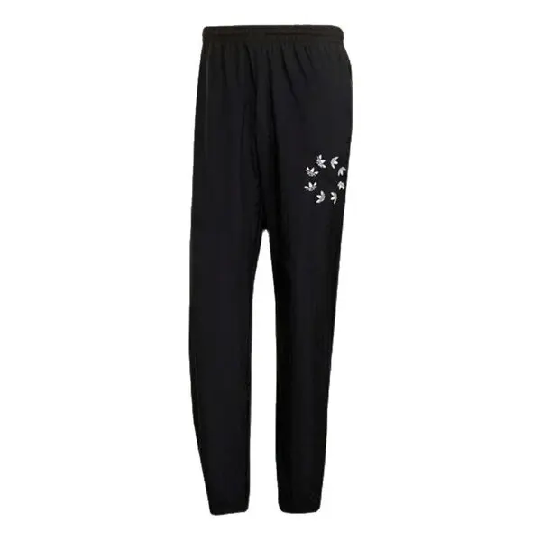 Adidas Originals St Woven Tp Casual Sports Breathable Bundle Feet Long Pants/trousers - Black