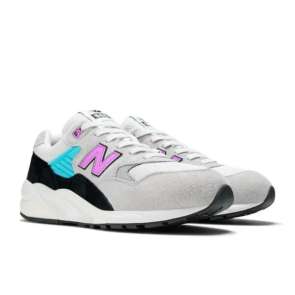 NEW BALANCE 580 Athletic Sneakers - Raincloud/white/cosmic Rose