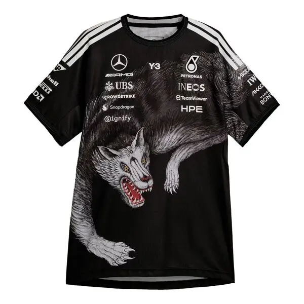 Adidas Y-3 F1 Mercedes-amg Petronas Formula 1 Team Driver T-shirt - Black
