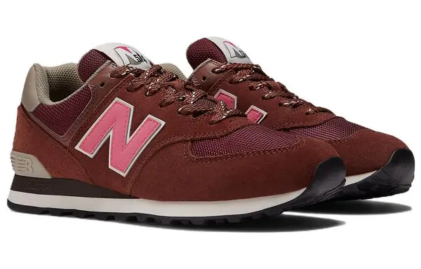 NEW BALANCE 574 "brown Pink" Sneakers - Brown/pink