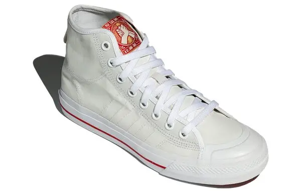 Adidas Originals Nizza Hi Rf Sneakers - White/red