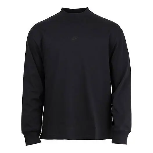 Nike Long Sleeve Crewneck With Logo Detail - Black