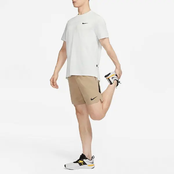 Nike Alphabet Pattern Printing Round Neck Short Sleeve Mountain White T-shirt