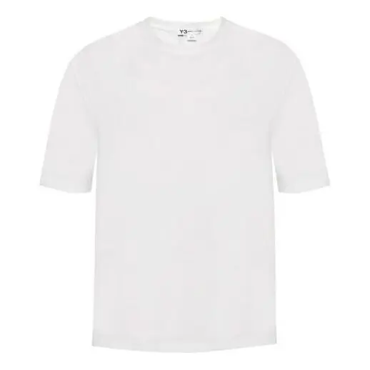 Adidas Y-3 Stripe Alphabet Short Sleeve T-shirt - White