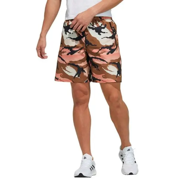 Adidas Camouflage Sports Shorts - Brown