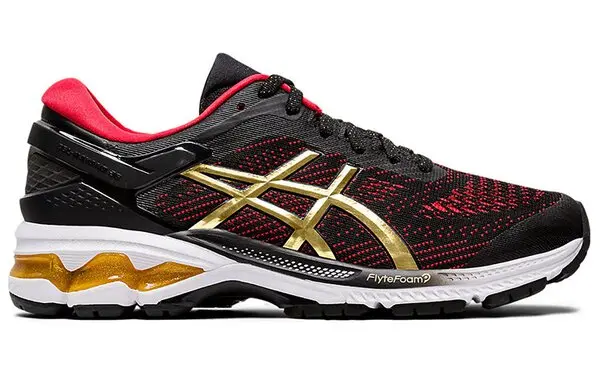 Asics Gel-kayano 26 "black Red Gold - Black/red