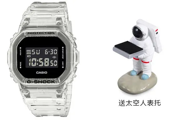 Casio G-shock Square Transparent Watch - Black
