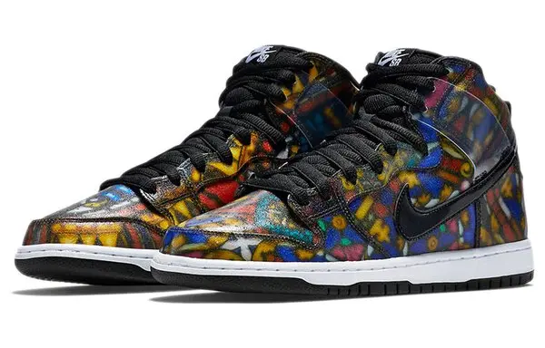 Nike Concepts X Dunk High "stained Glass - Black