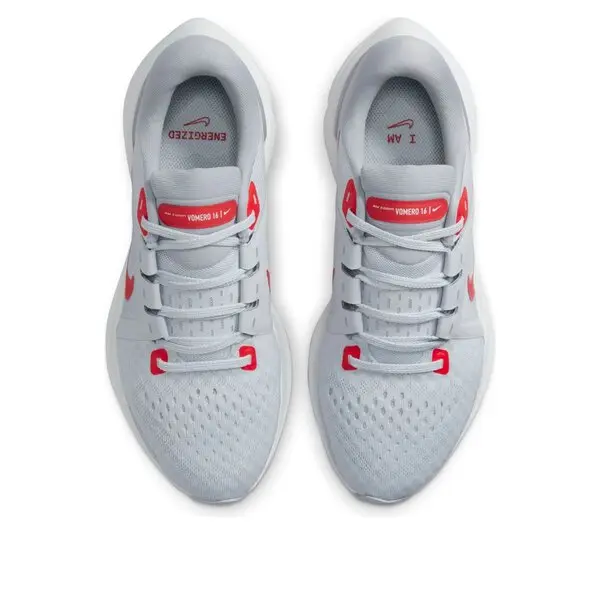 Nike Zoom Vomero 16 Athletic Sneakers - Grey/red