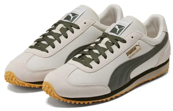 PUMA Whirlwind Retro Lace Up Sneakers - Grey/green