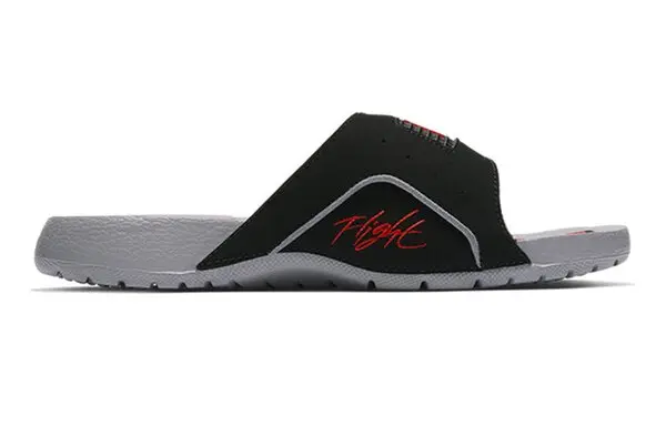 JORDAN 4 Retro Slide - Black/grey/red
