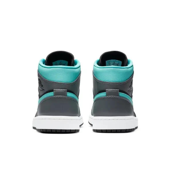 JORDAN Air 1 Mid Aqua Sneakers - Grey