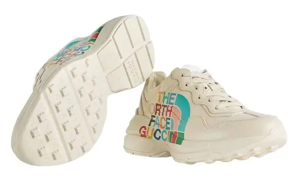 Gucci X The North Face Leather Rhyton Sneakers
