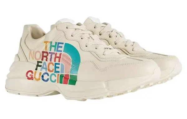 Gucci X The North Face Leather Rhyton Sneakers