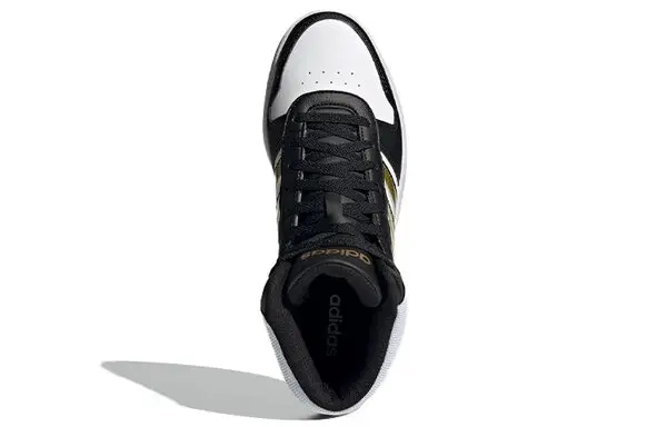 Adidas Hoops 2.0 Mid Top Sneakers - White/blue/gold
