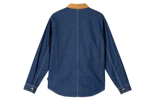 StÜssy Corduroy Denim Mix Shirt 'brown Blue