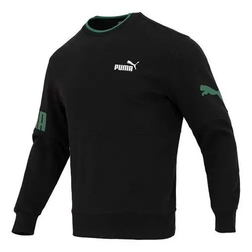 PUMA Power Crew Long Tee - Black