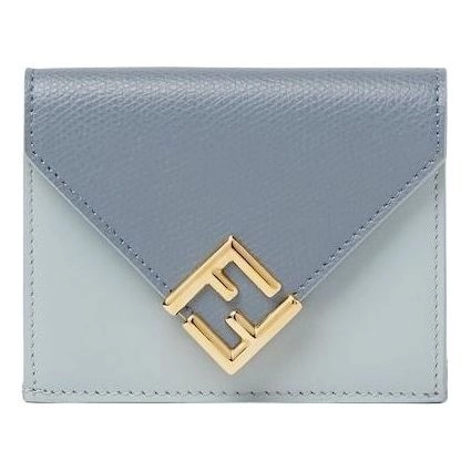 Fendi Ss26 Ff Diamonds Wallet - Light Blue