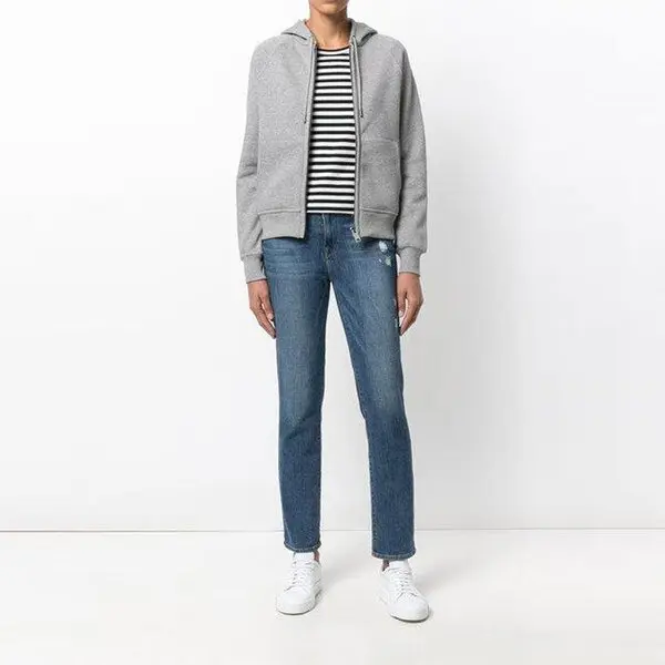 Burberry Zip-up Hooded Casual Jacket