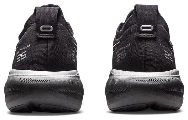 Asics Gel-nimbus 25 Platinum Pure Silver Lace-up Sneakers - Black