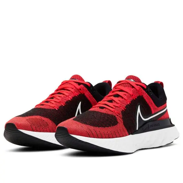 Nike React Infinity Run Flyknit 2 - Black/white/red