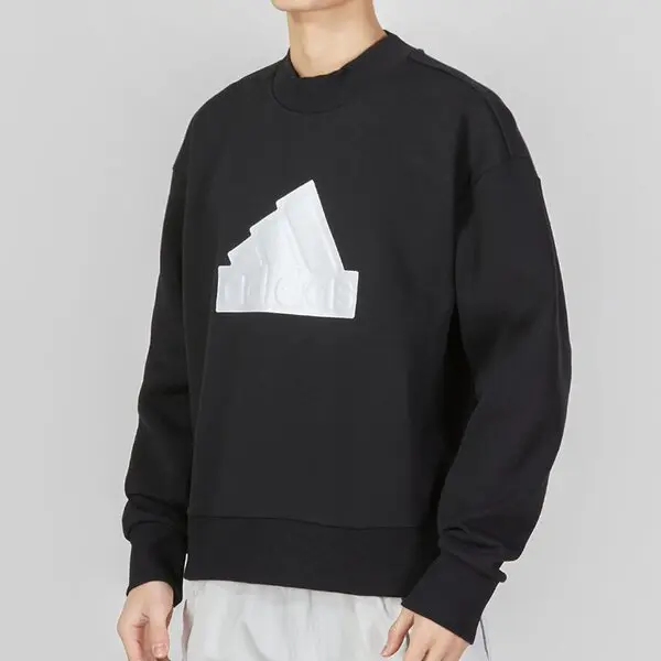 Adidas Future Icons Badge Of Sport Crew Sweatshirt - Black/white