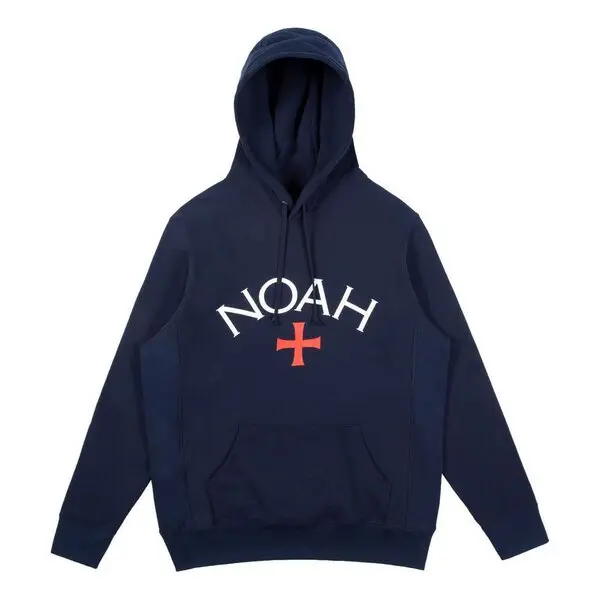 NOAH Core Logo Hoodie - Navy