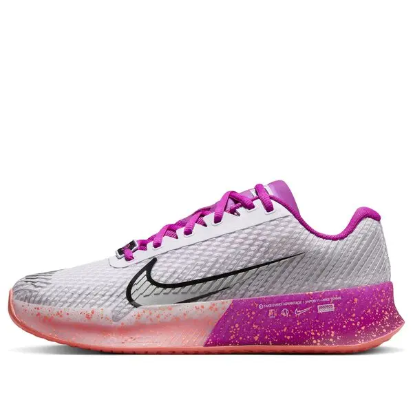 Nike Court Air Zoom Vapor Hc Premium Sneakers - Barely Grape/metallic Silver