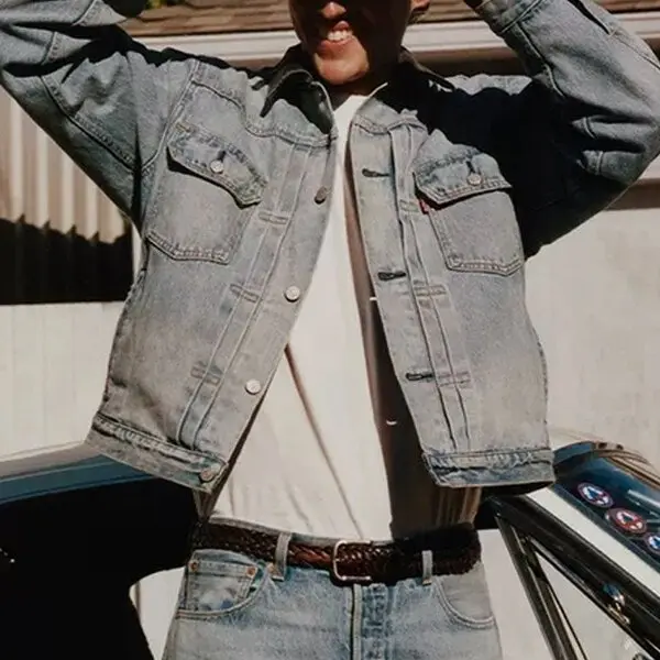 StÜssy X Levi's Embossed Praglad Trucker Jacket