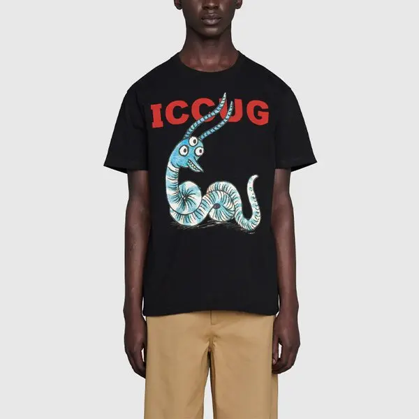 Gucci Round Neck Printing Short Sleeve T-shirt
