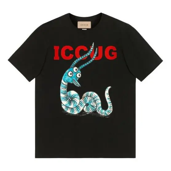 Gucci Round Neck Printing Short Sleeve T-shirt