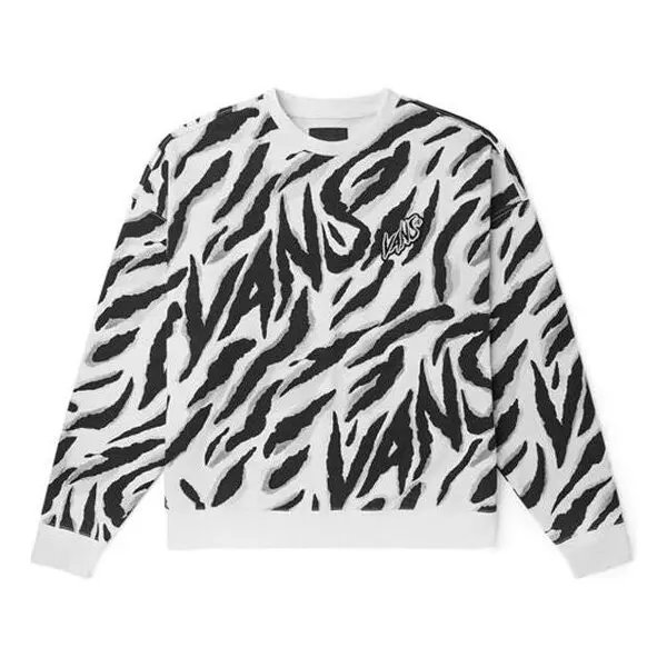 VANS Tiger Stripes Pattern Pullover - Black