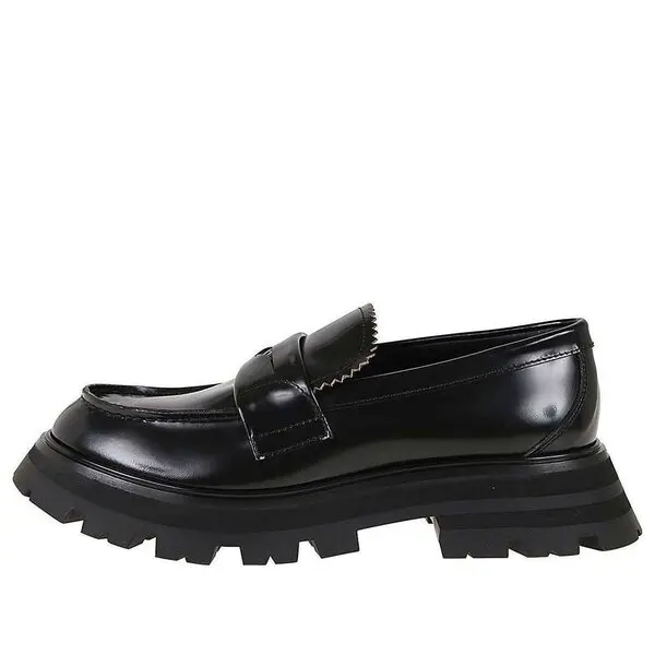 Alexander McQueen Wander Leather Loafers - Black