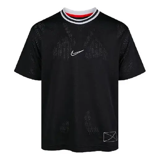 Nike Dri-fit Mesh Basketball Short Sleeve Top - Black