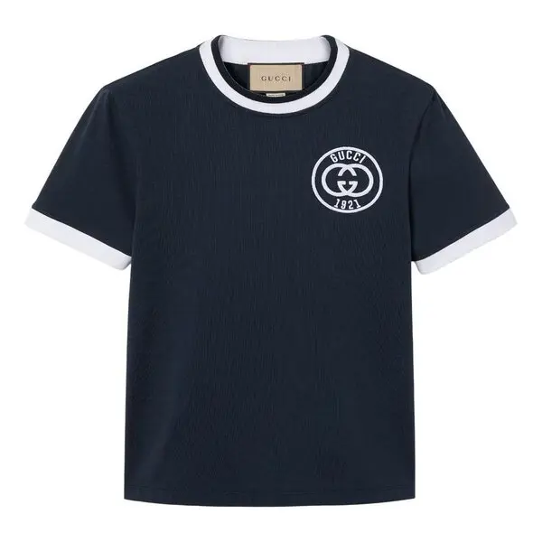 Gucci Embroidered T-shirt - Navy