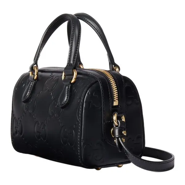 Gucci Gg Embossed Top Handle Bag