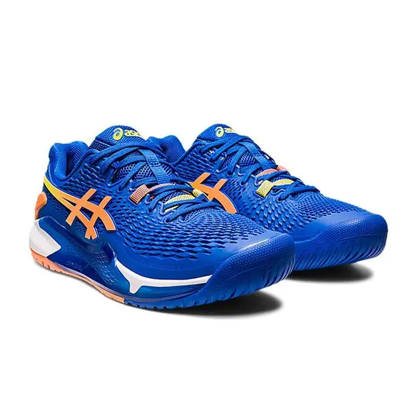Asics Gel Resolution Tennis Sneakers - Orange/blue