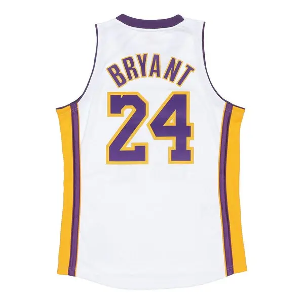 Mitchell & Ness Kobe Bryant Los Angeles Lakers 2009/10 Jersey #24 - White/yellow