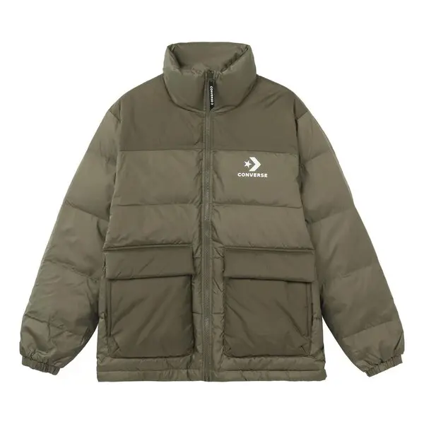 CONVERSE Star Chevron Down Jacket - Olive Green