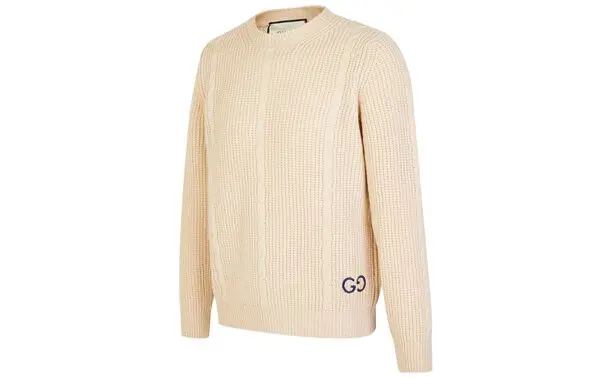 Gucci Waffle-knit Gg Jumper