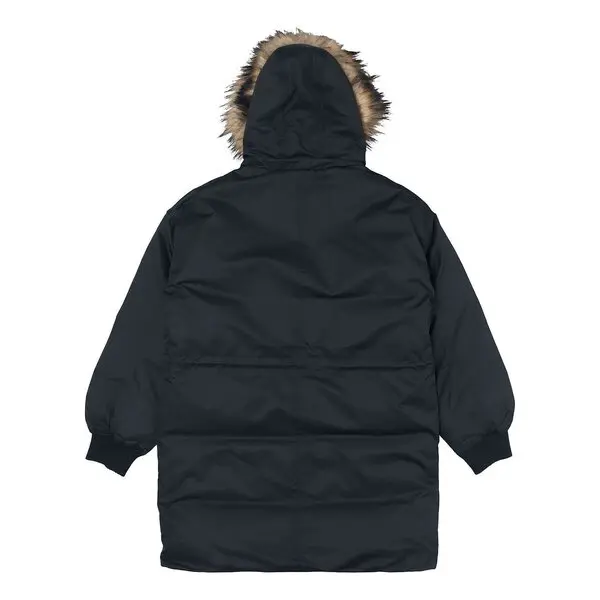CONVERSE Long Down Parka With Faux Fur Hood