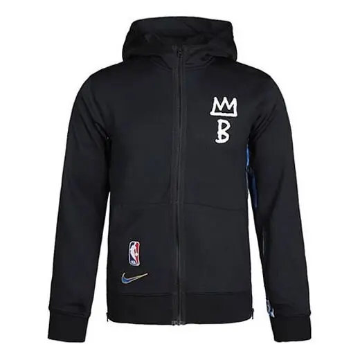 Nike Brooklyn Basketball Hooded Jacket - Black