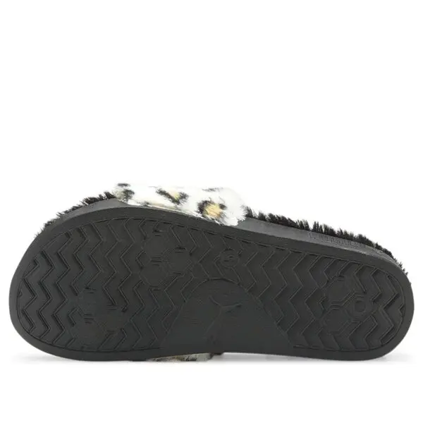 PUMA Leadcat 2.0 Faux Fur Leopard Slides