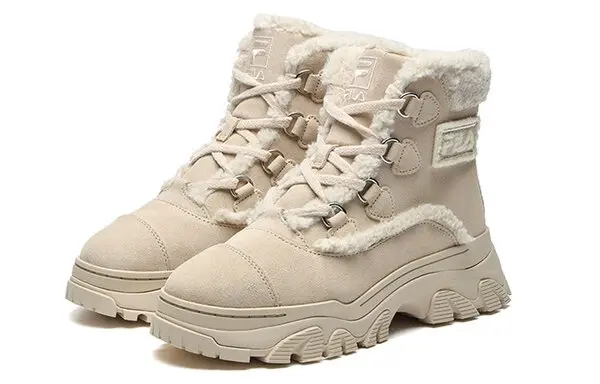 FILA Warm Snow Boots - White/pink